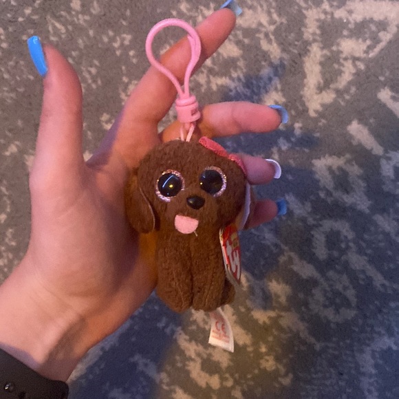 Ty | Office | Ty Beanie Boo Dog Keychain | Poshmark